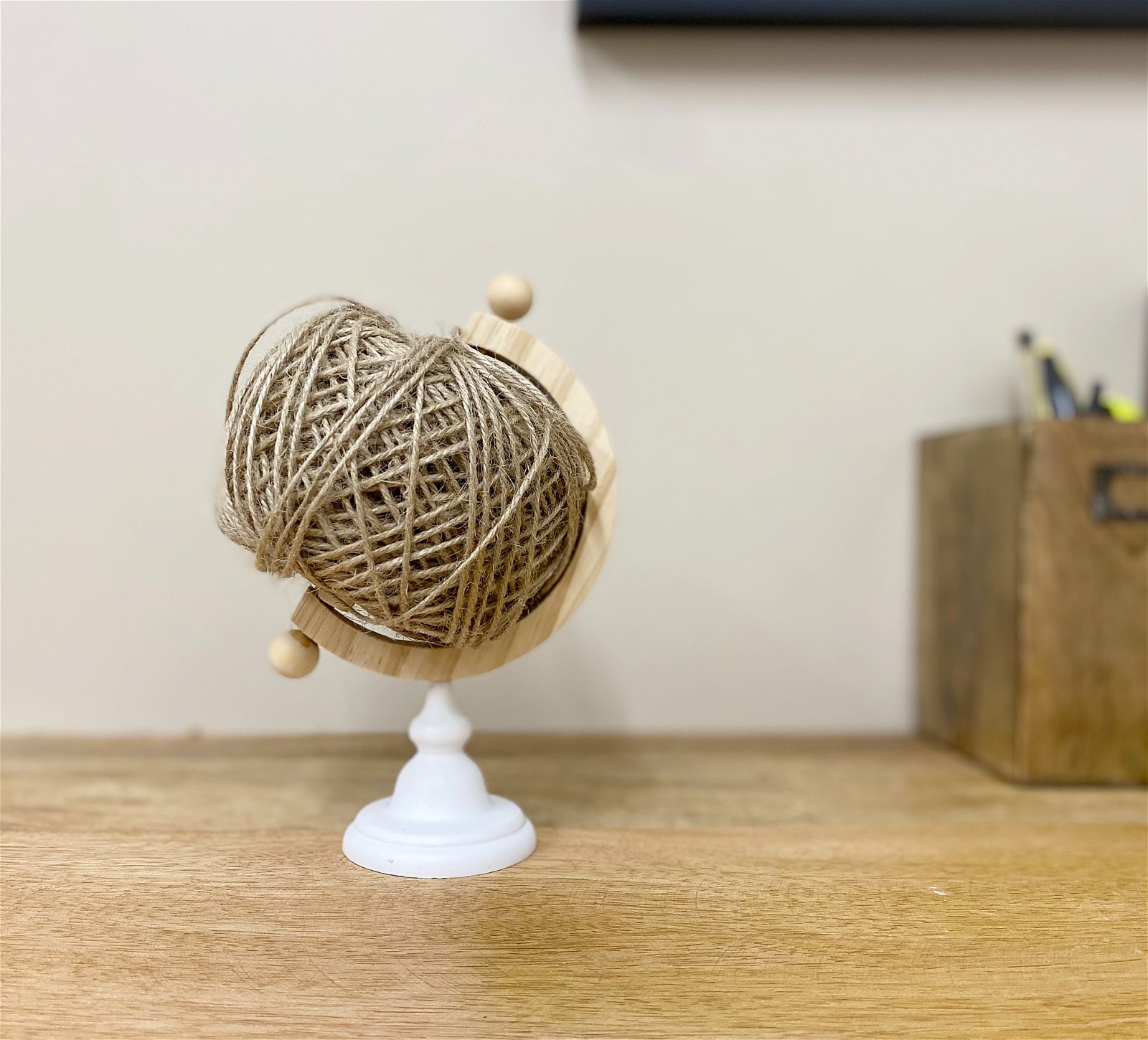 Globe Style Jute String Dispenser - House of Mishka