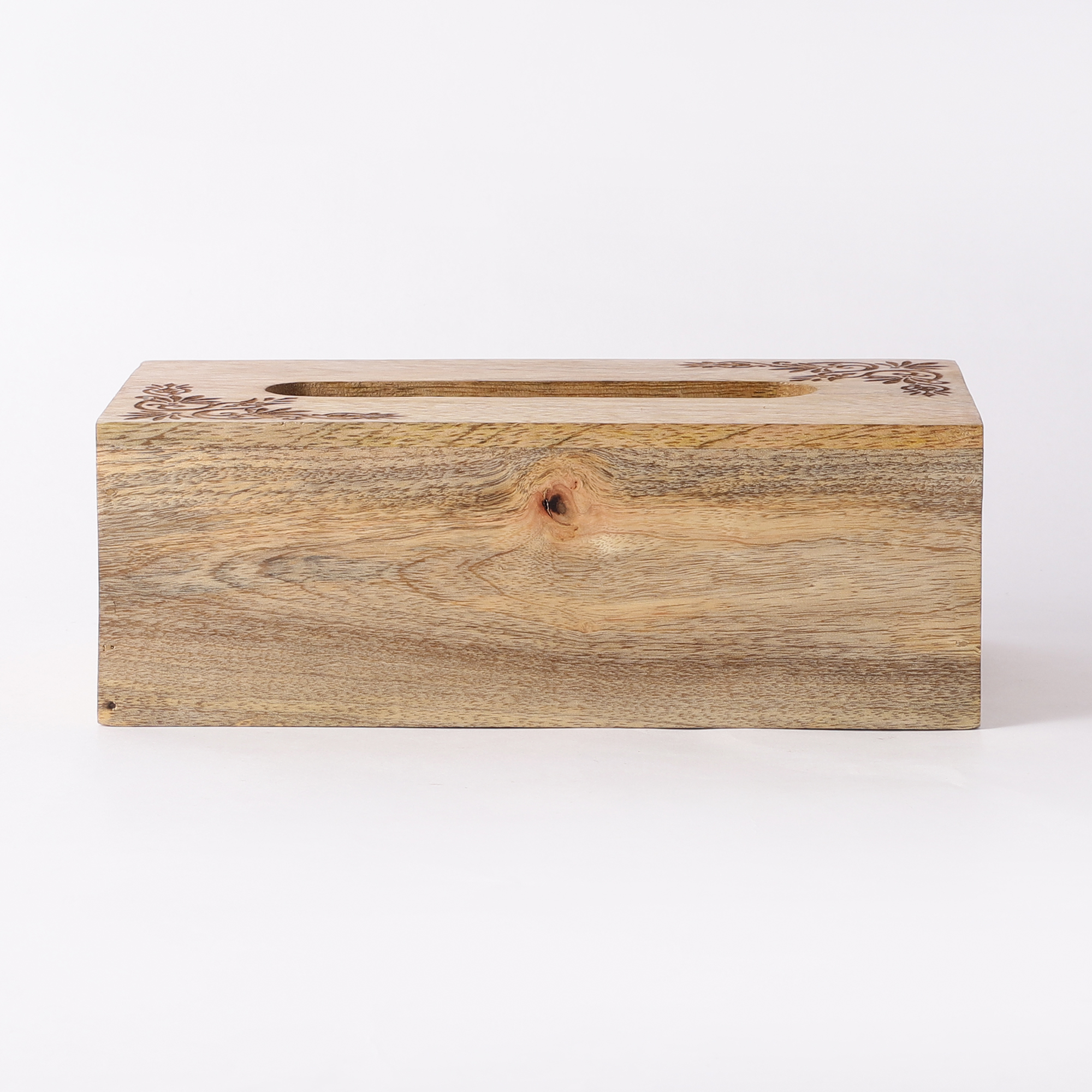 Wooden Tissue Holder- Natural - House of Mishka