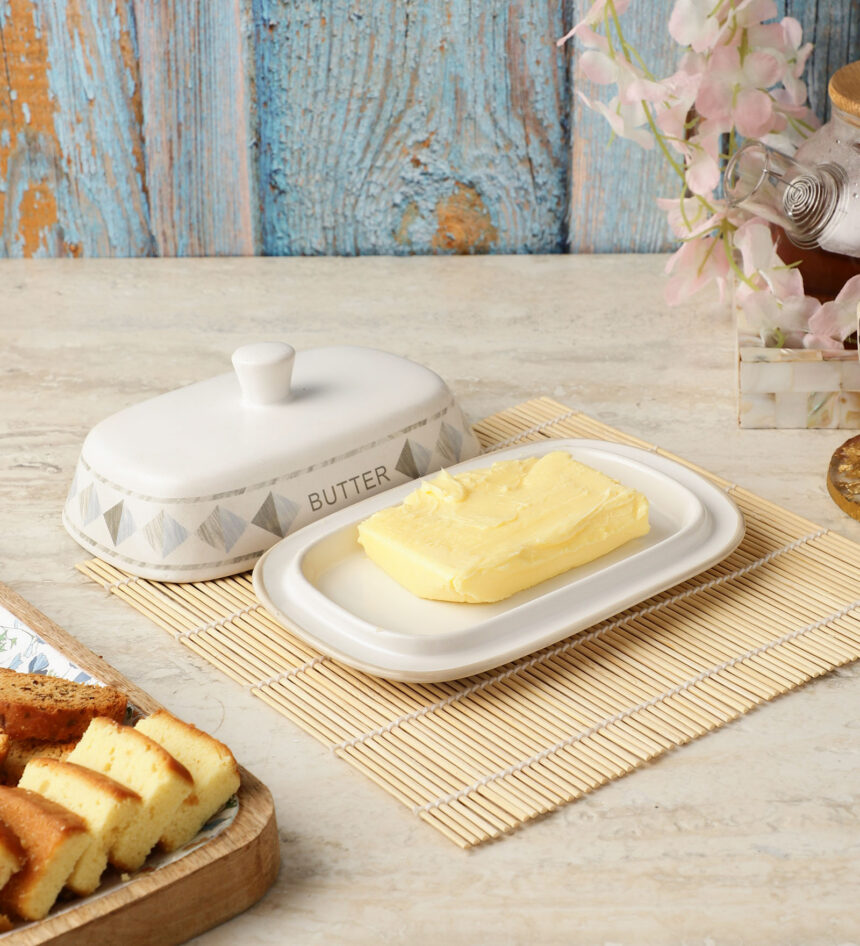 Ceramic Terracotta-finished Dinner Plate | House of Mishka